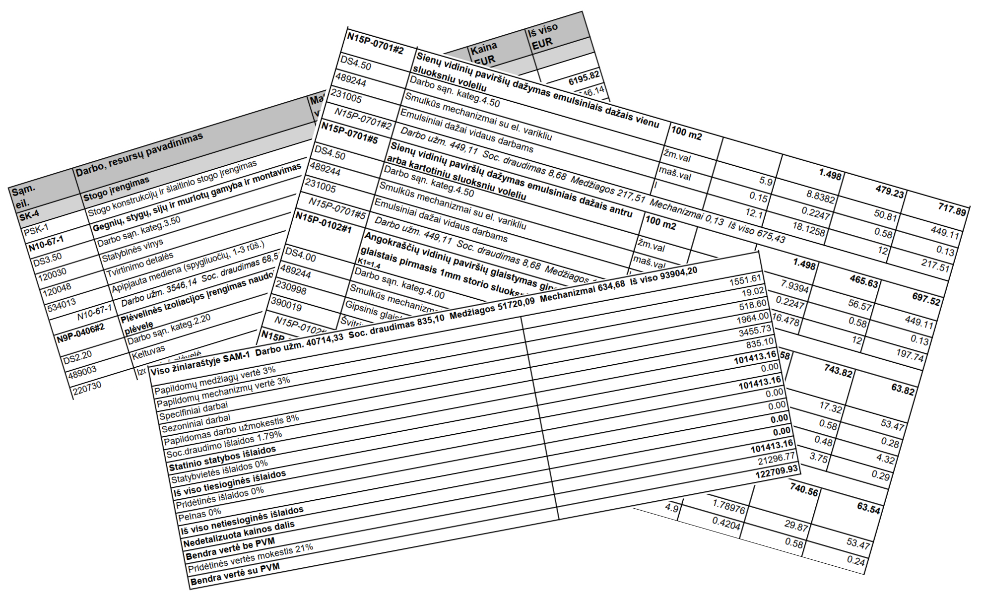 SĄMATA123 - sąmata, statybos darbų kainos